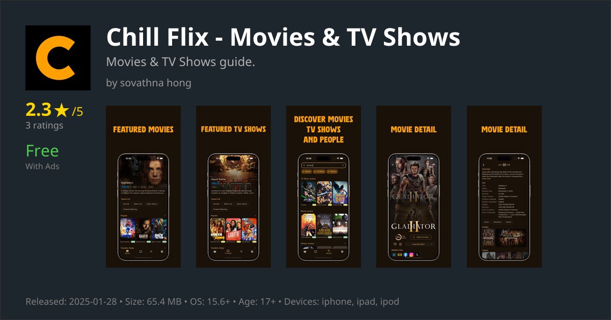 Chill Flix App for iPhone - Download