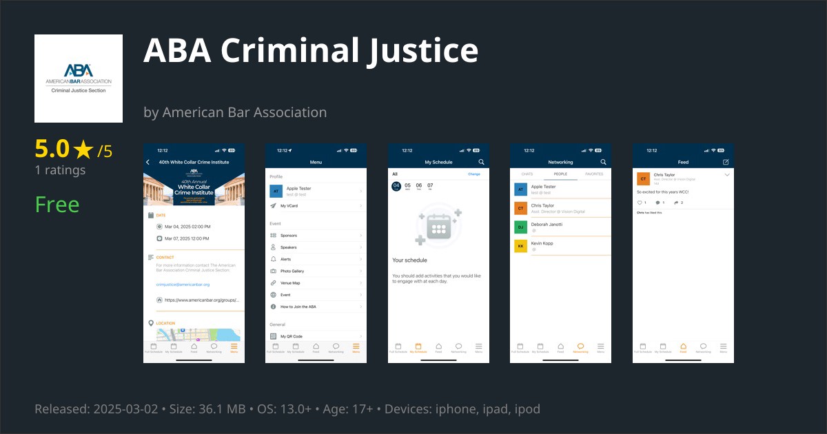 ABA Criminal Justice App Reviews – Features, Alternatives & User Ratings