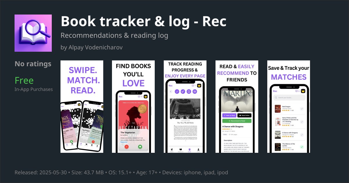 Book tracker & log App Reviews – Features, Pricing & User Ratings
