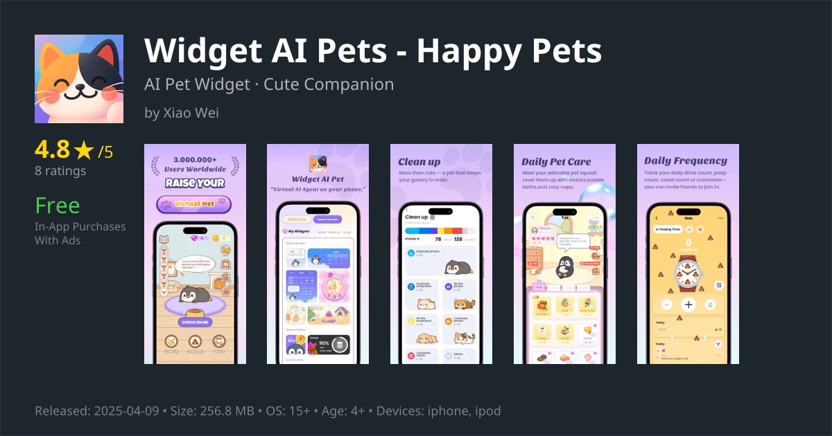 Widget AI Pets App Reviews – Features, Pricing & User Ratings