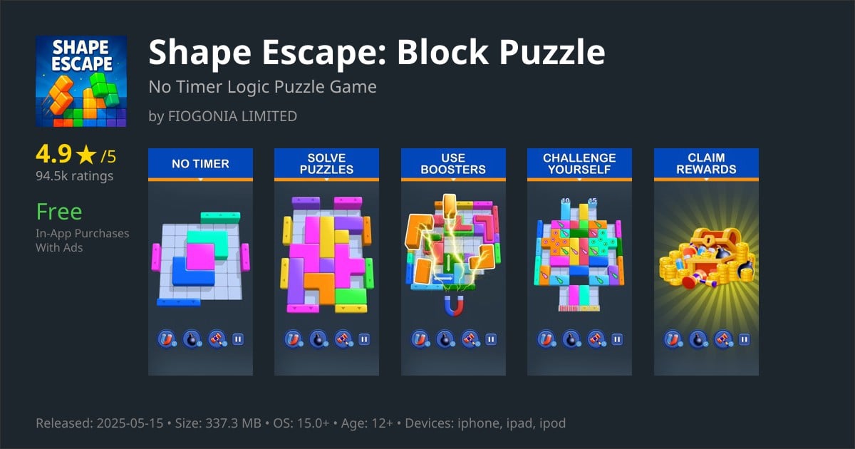 Shape Escape Game Reviews – Features, Pricing & User Ratings