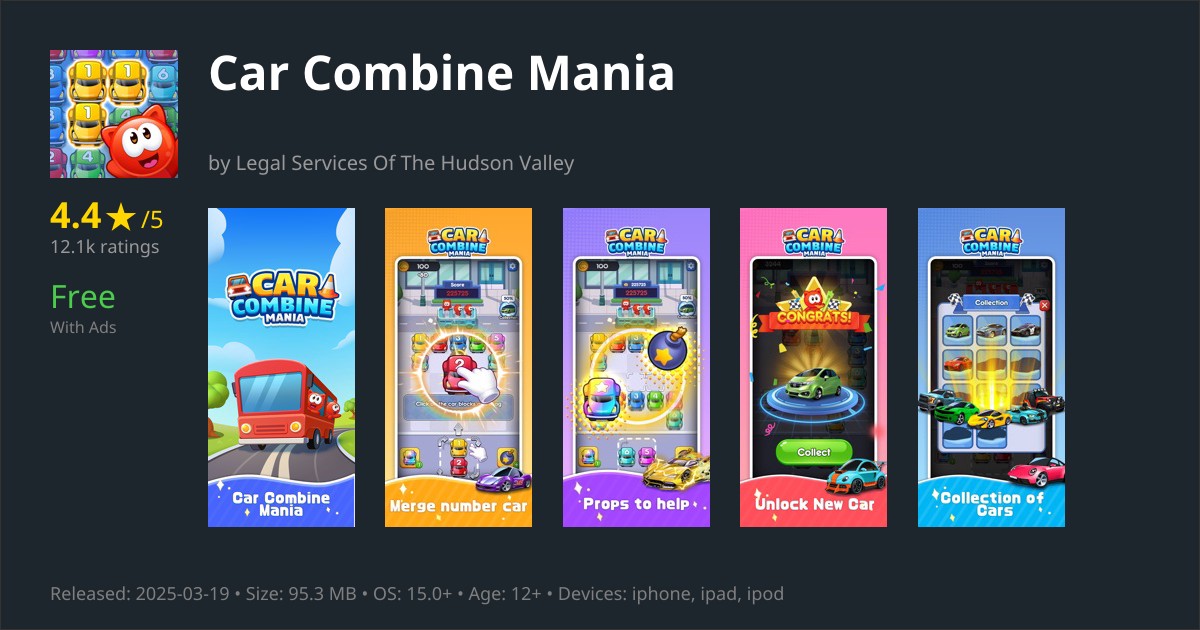 Car Combine Mania – 1427 user reviews