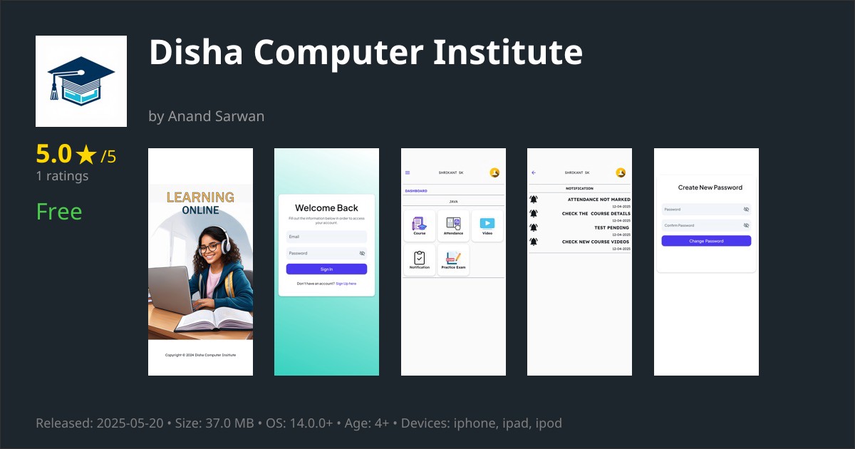 Disha Computer Institute App Reviews – Features, Alternatives & User ...