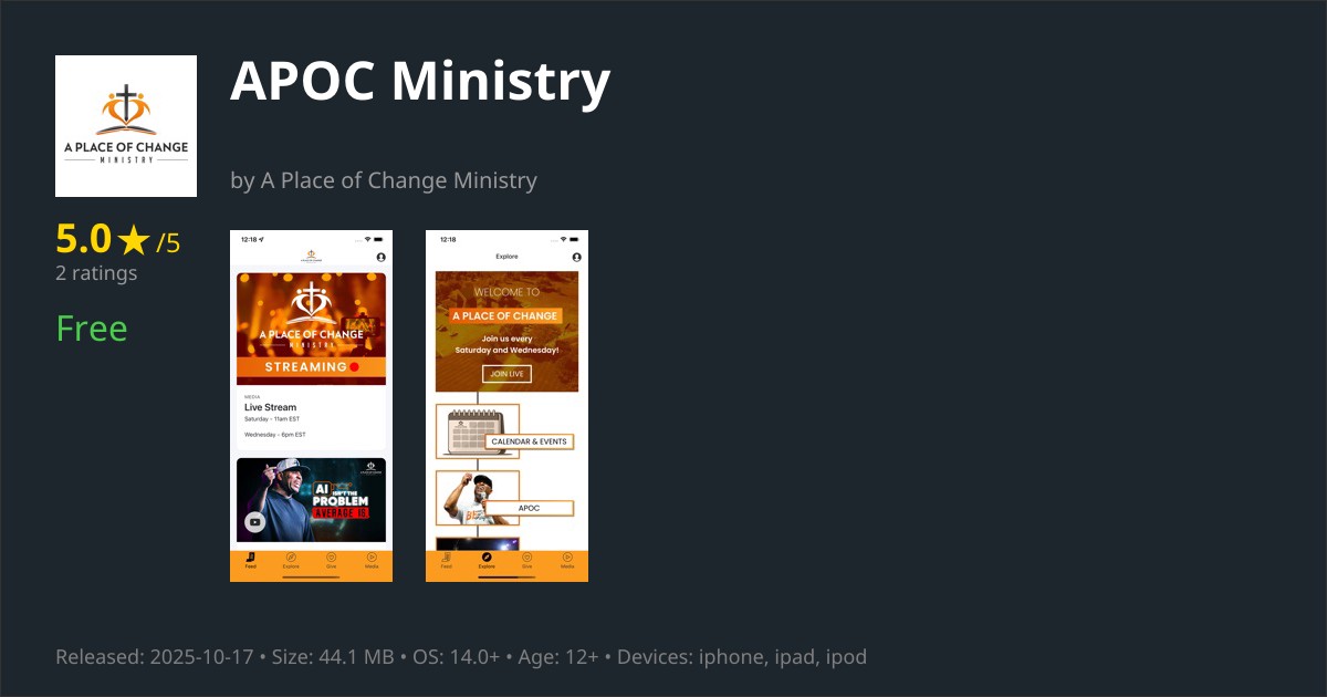 APOC Ministry App for iPhone - Download