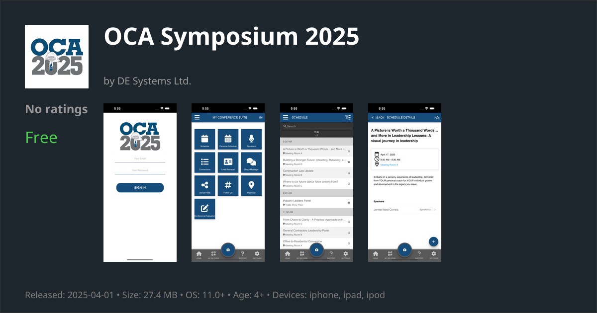 OCA Symposium 2025 App Reviews – Features, Alternatives & User Ratings