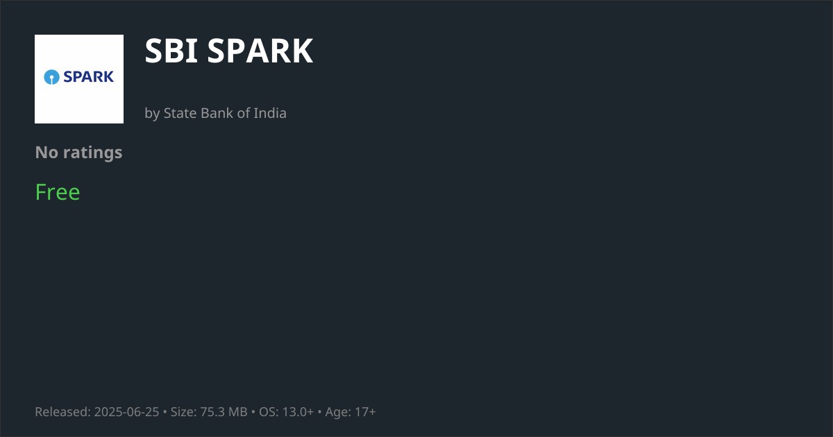 SBI SPARK App for iOS - Download
