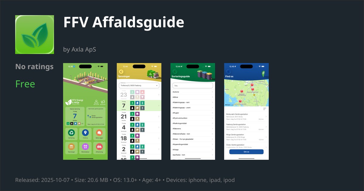 FFV Affaldsguide App Reviews – Features, Alternatives & User Ratings