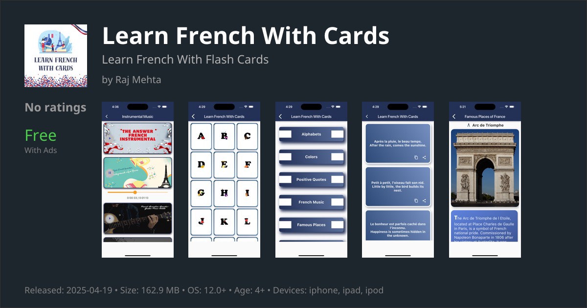 Learn French With Cards App Reviews – Features, Alternatives & User Ratings