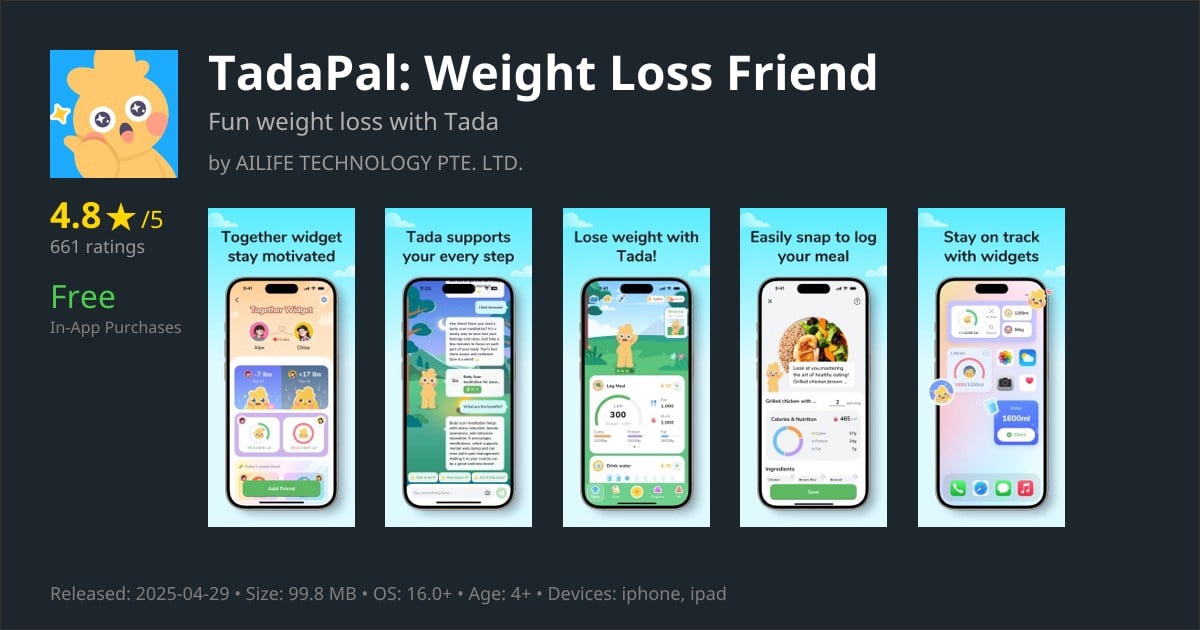Tada app for iPhone — Download