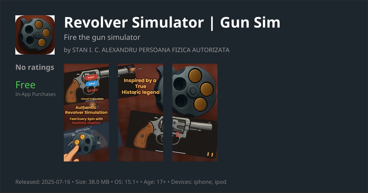 Revolver Simulator | Gun Sim App Reviews – Features, Pricing & User Ratings