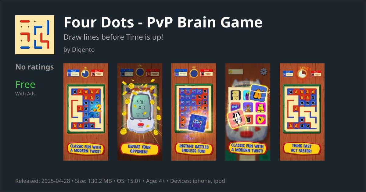 Four Dots Game Reviews – Features, Alternatives & User Ratings