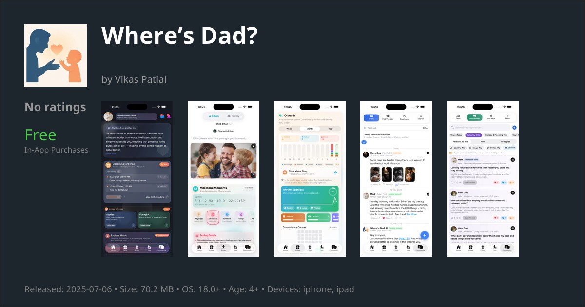 Where’s Dad? App Reviews – Features, Pricing & User Ratings