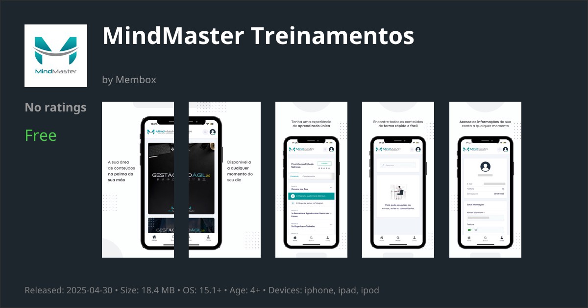 MindMaster Treinamentos App Reviews – Features, Alternatives & User Ratings