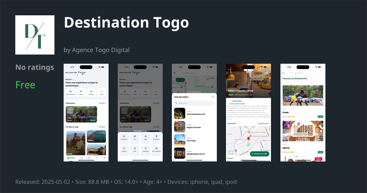 Destination Togo App Reviews – Features, Alternatives & User Ratings