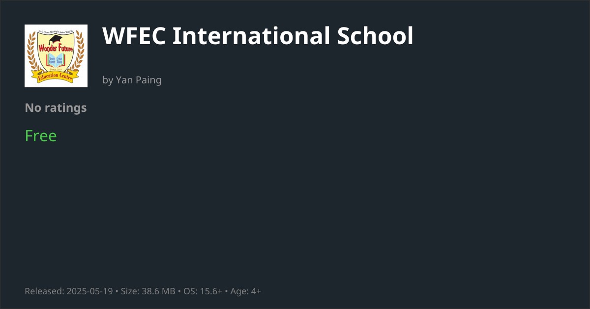 WFEC International School App Reviews – Features, Alternatives & User ...