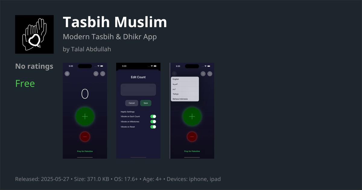 Tasbih Muslim App Reviews – Features, Alternatives & User Ratings