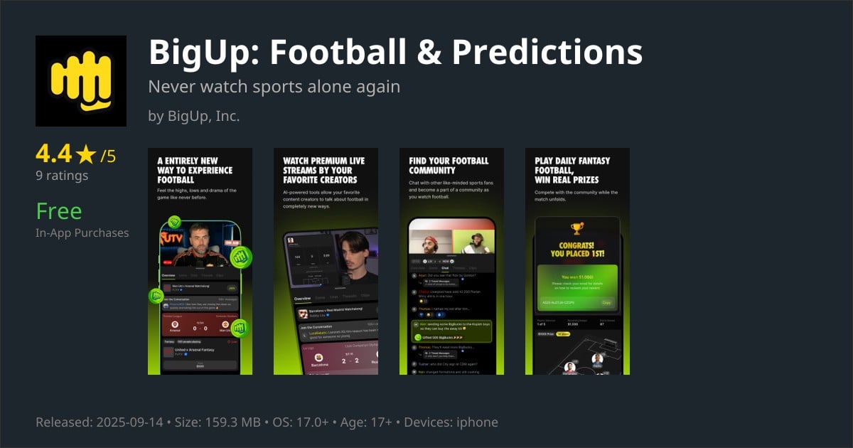 BigUp App Reviews – Features, Pricing & User Ratings