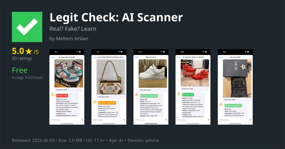 Legit Check App Reviews – Features, Pricing & User Ratings