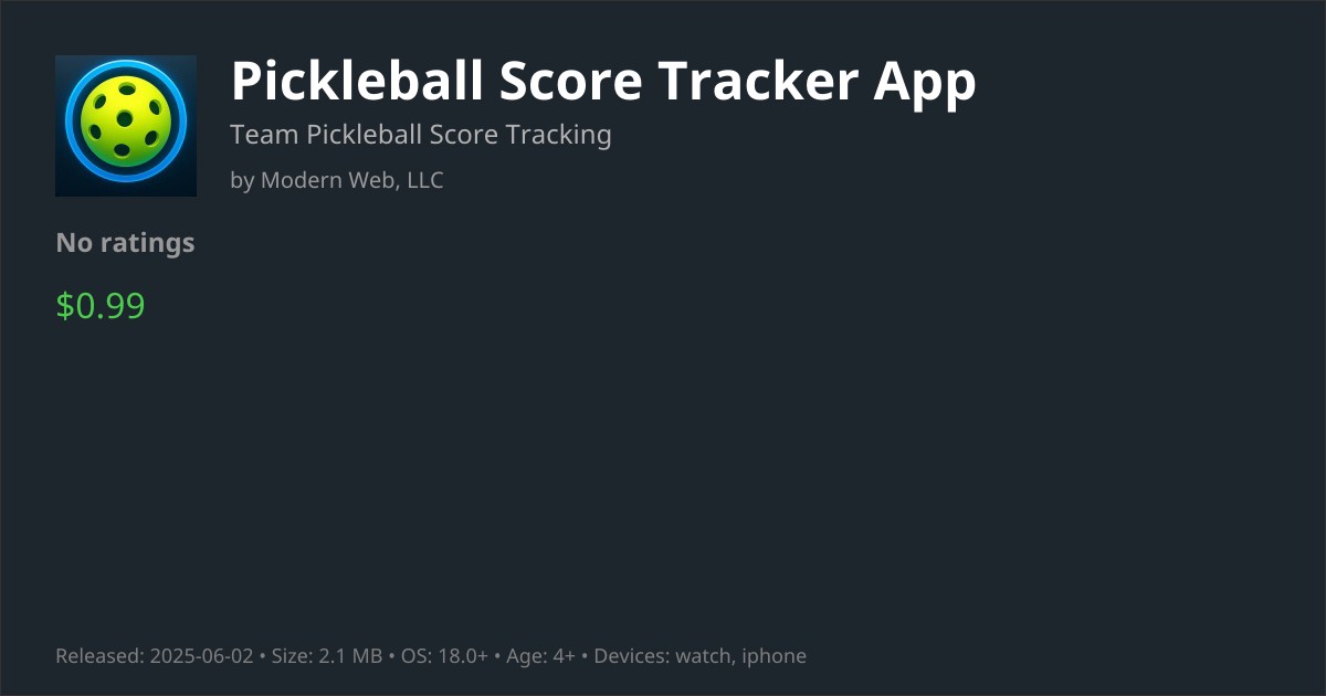 Pickleball Score Tracker App App Reviews – Features, Alternatives ...
