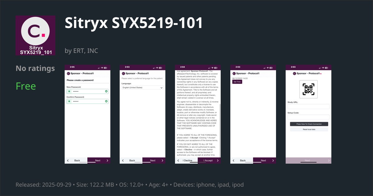 Sitryx SYX5219 App for iPhone - Download