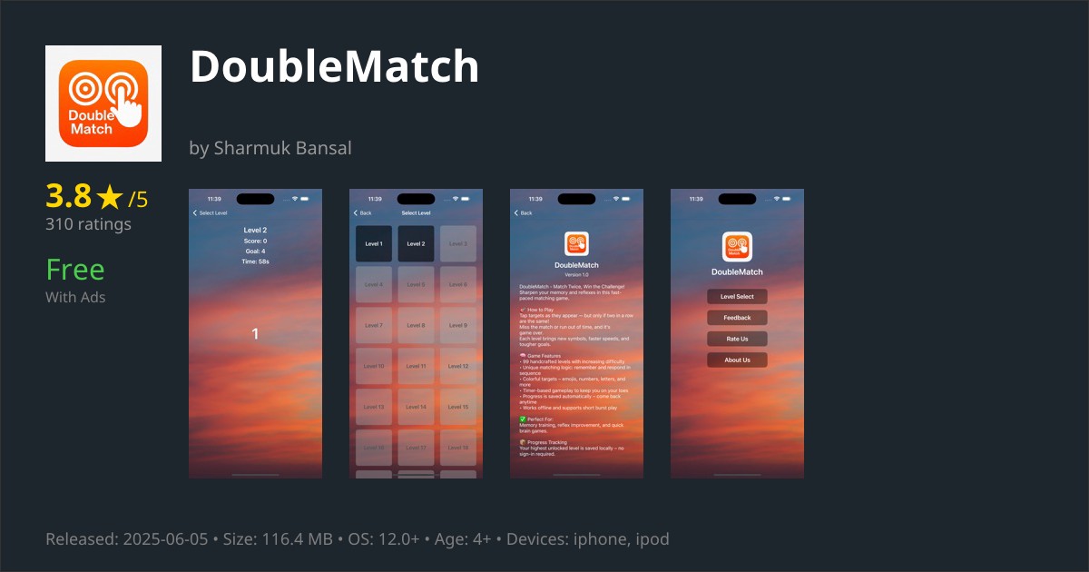 DoubleMatch Game Reviews – Features, Alternatives & User Ratings