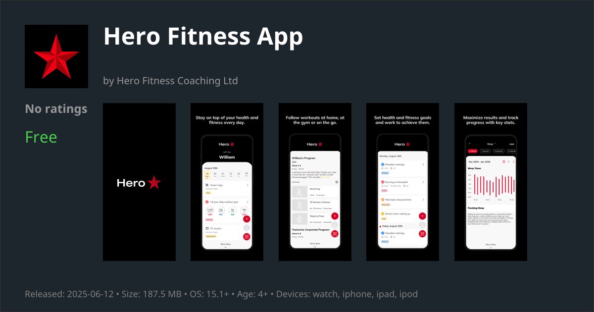 Hero Fitness App App Reviews – Features, Alternatives & User Ratings