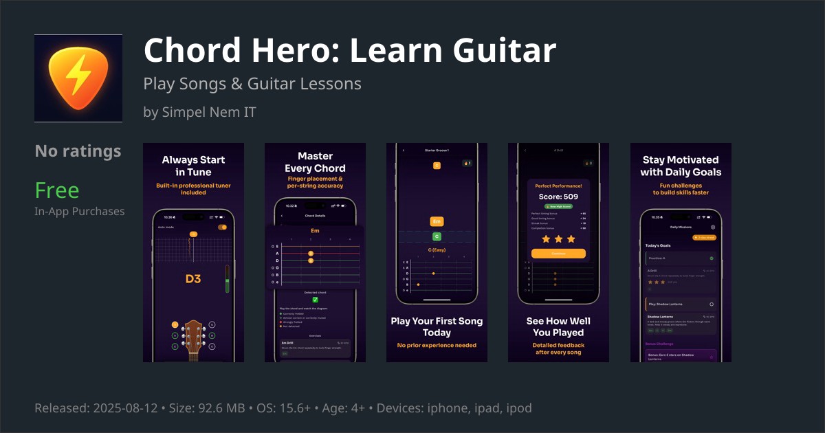 Chord Hero App Reviews – Features, Pricing & User Ratings
