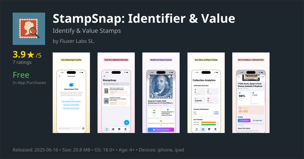 Stamp Identifier by StampSnap App Reviews – Features, Pricing & User ...