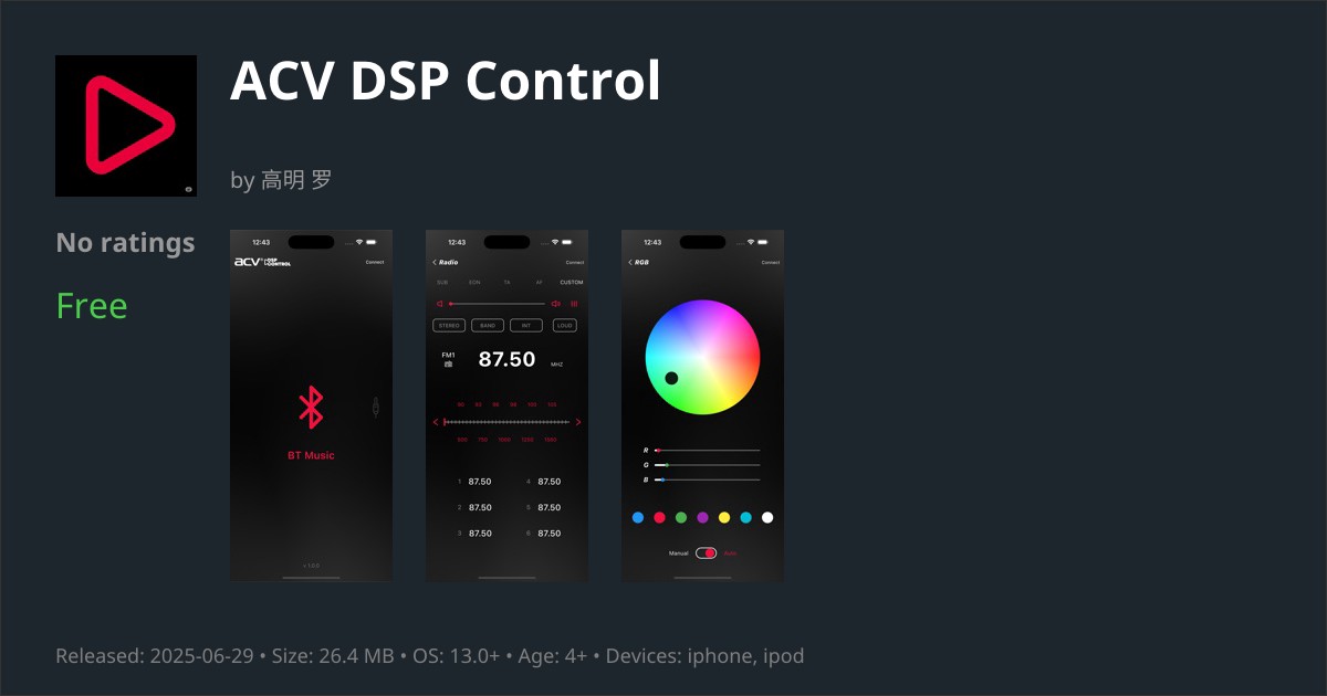 ACV DSP Control App Reviews – Features, Alternatives & User Ratings