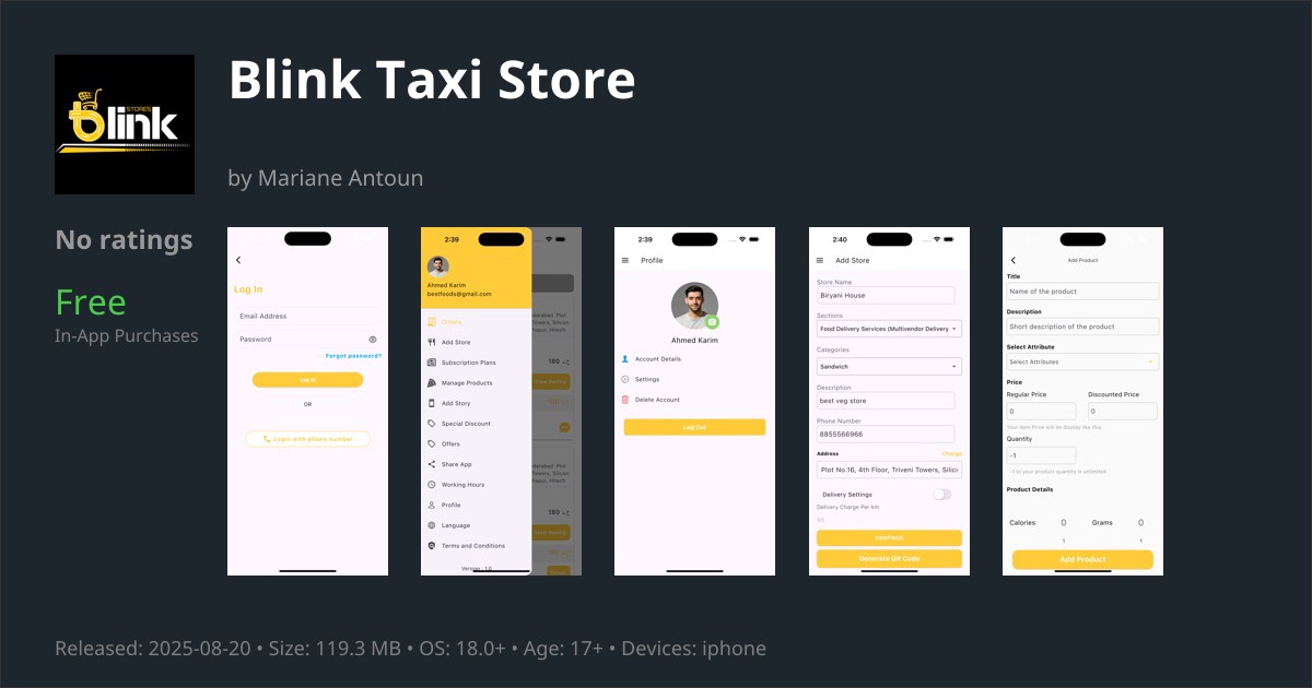 Blink Taxi Store App Reviews – Features, Pricing & User Ratings