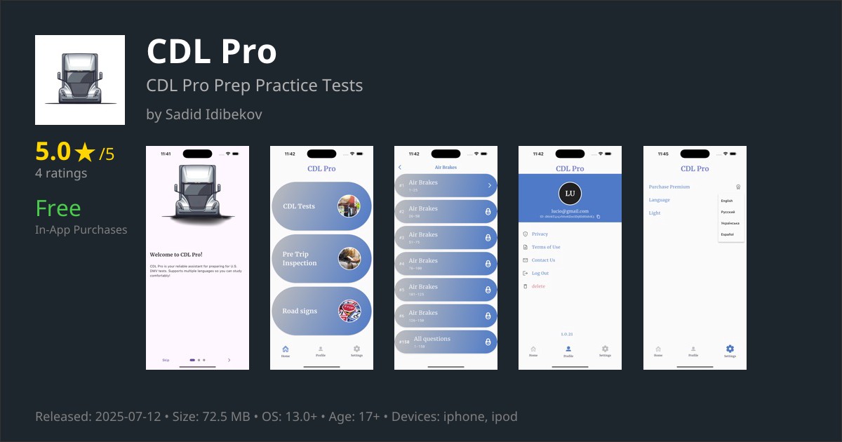 CDL Pro App Reviews – Features, Pricing & User Ratings