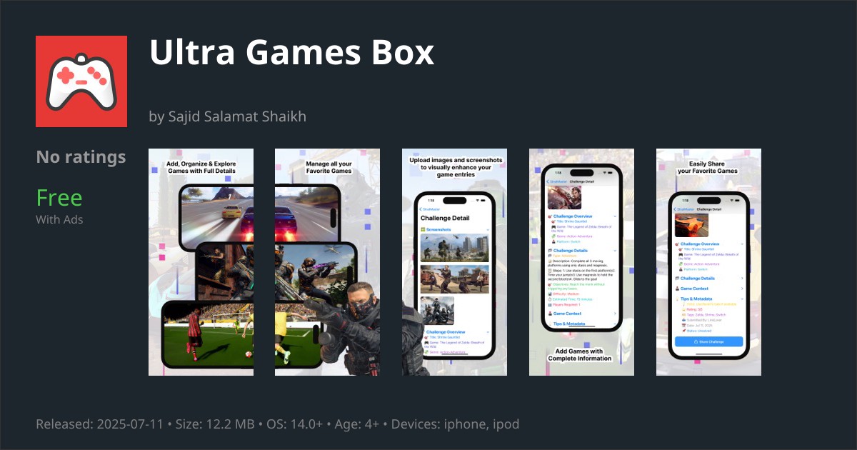 Ultra Games Box Game for iPhone - Download