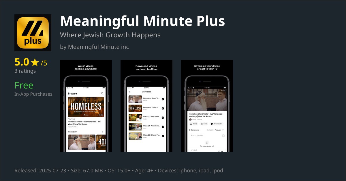 Meaningful Minute Plus app for iPhone — Download