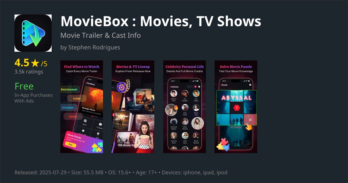 MovieBox App Reviews – Features, Pricing & User Ratings