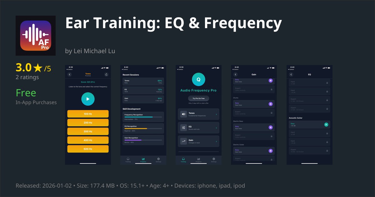 Audio Frequency Pro App Reviews – Features, Pricing & User Ratings
