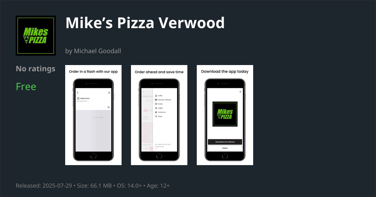 Mike’s Pizza Verwood App Reviews – Features, Alternatives & User Ratings