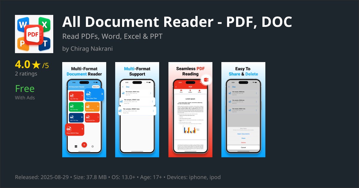 All Document Reader App Reviews – Features, Alternatives & User Ratings