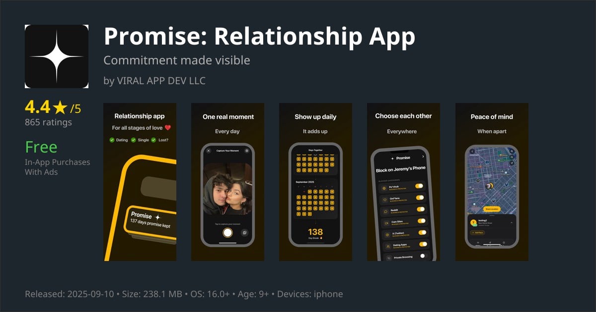Promise app for iPhone — Download