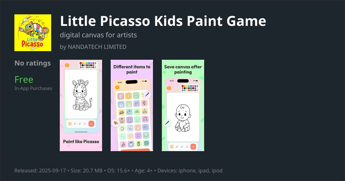 Little Picasso Kids Paint Game Game Reviews – Features, Pricing & User ...