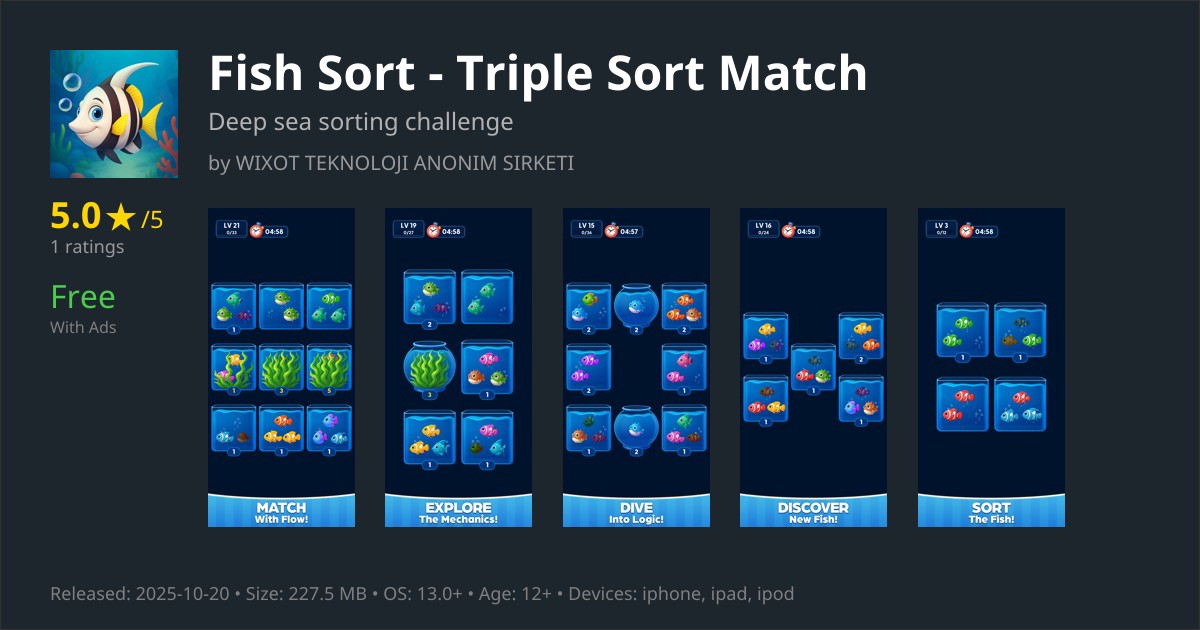 Fish Sort Game Reviews – Features, Alternatives & User Ratings