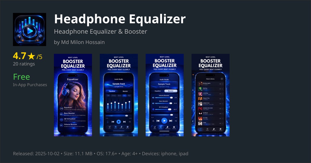 Headphone Equalizer App Reviews – Features, Pricing & User Ratings