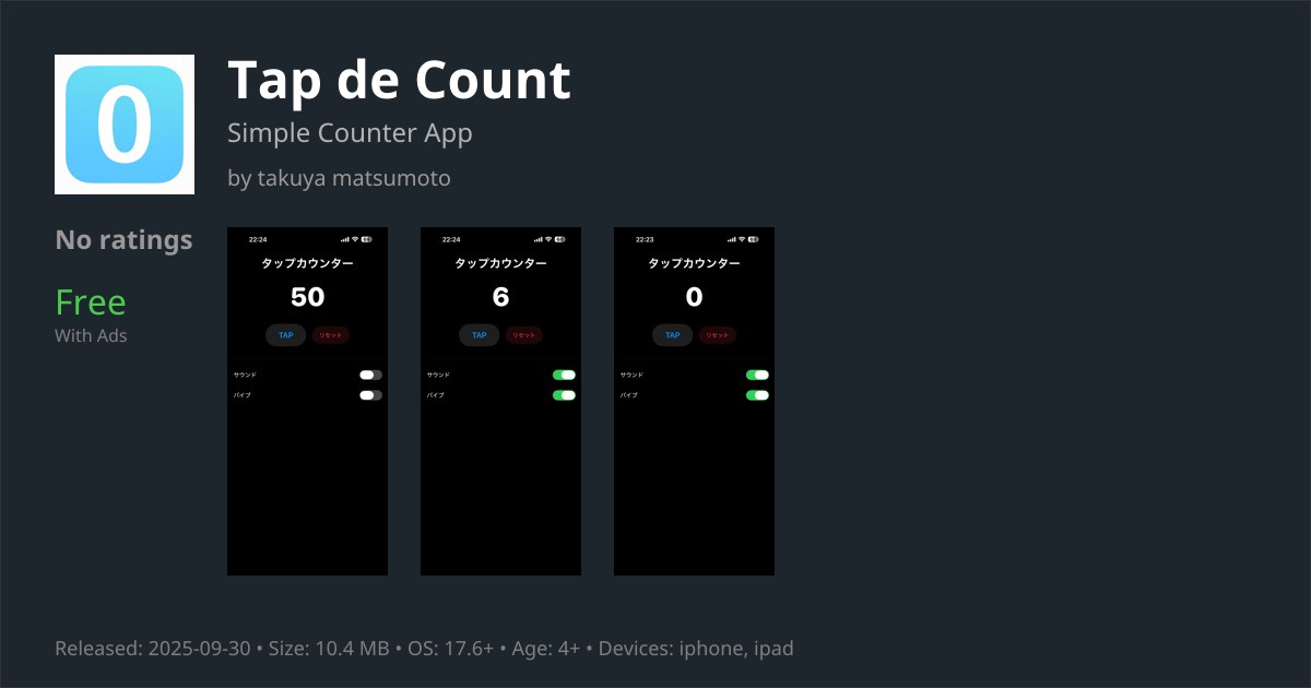 Tap de Count App Reviews – Features, Alternatives & User Ratings