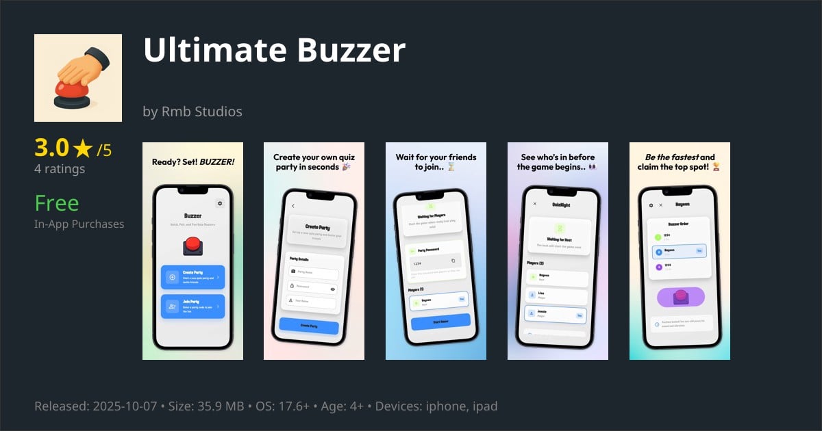 Ultimate Buzzer Game Reviews – Features, Pricing & User Ratings