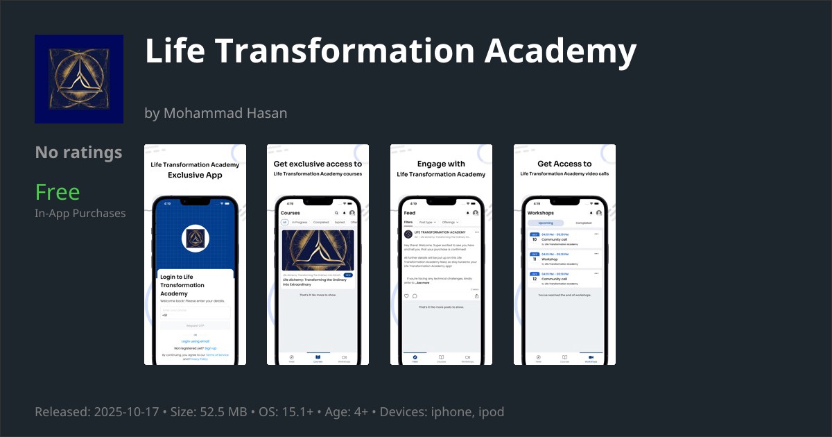 Life Transformation Academy App Reviews – Features, Pricing & User Ratings