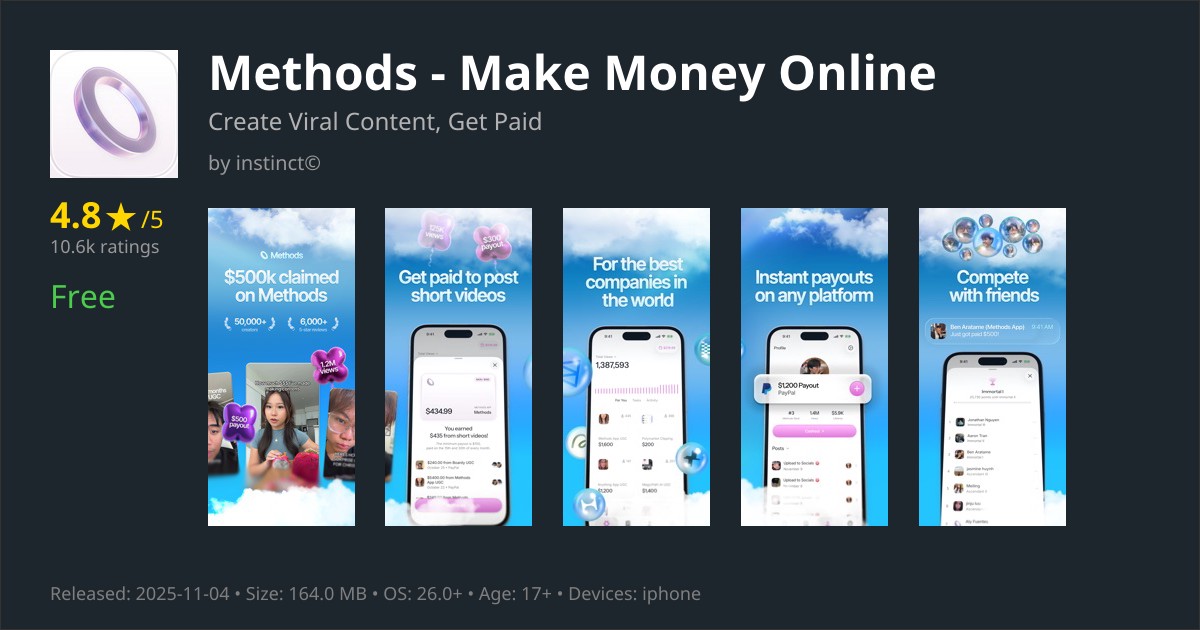 Methods app for iPhone — Download