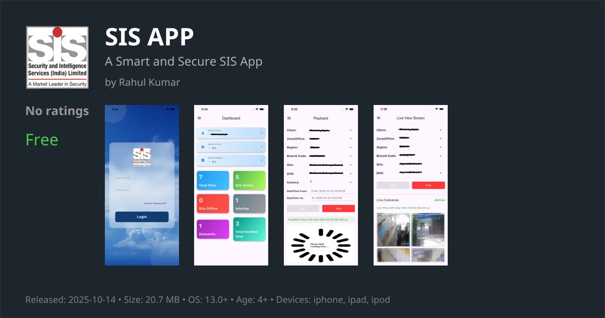 SIS APP App for iPhone - Download