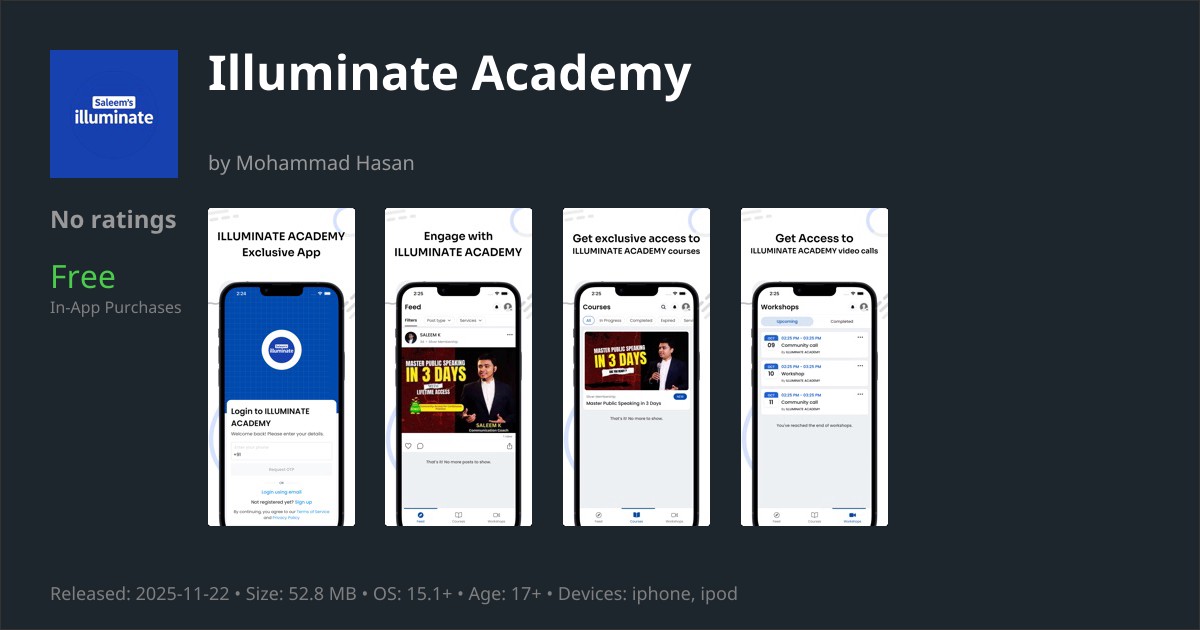 Illuminate Academy App Reviews – Features, Pricing & User Ratings