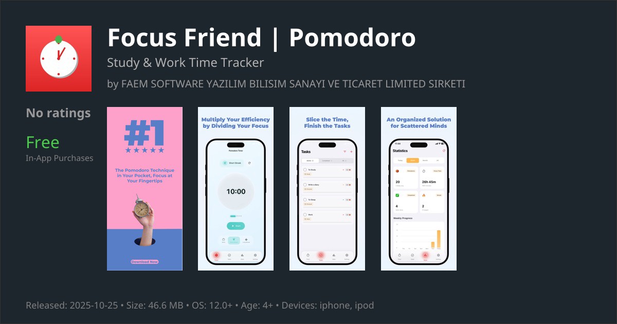 Focus Friend | Pomodoro App Reviews – Features, Pricing & User Ratings