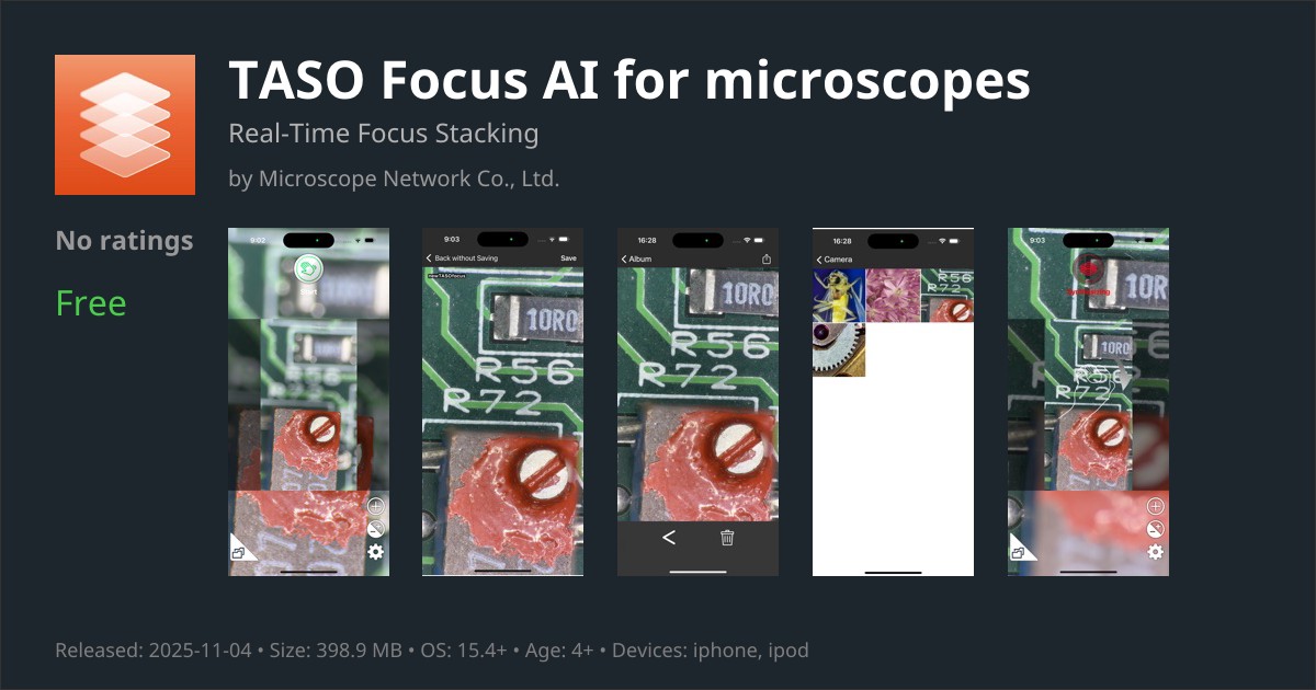TASO Focus AI for microscopes App Reviews – Features, Alternatives ...