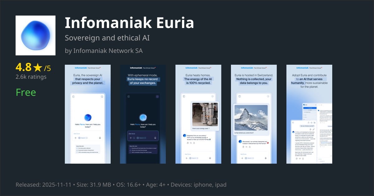 Infomaniak Euria - Ethical AI Assistant